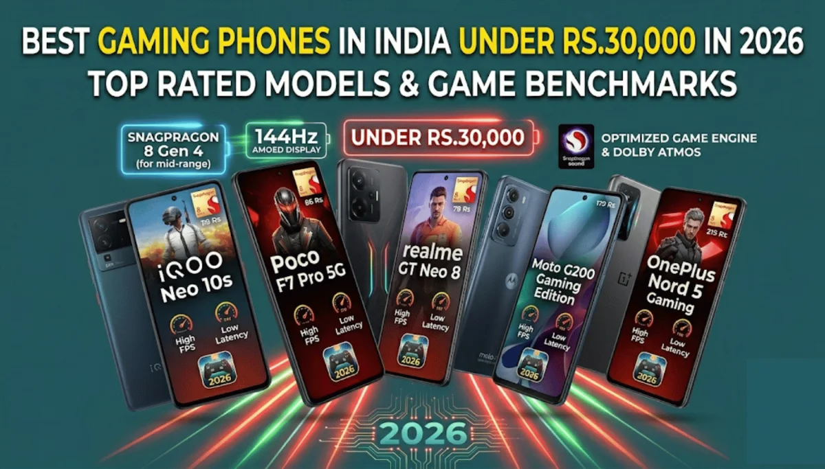 Best Gaming Phones in India under Rs.30,000 in 2026 | PriceCompare Blog